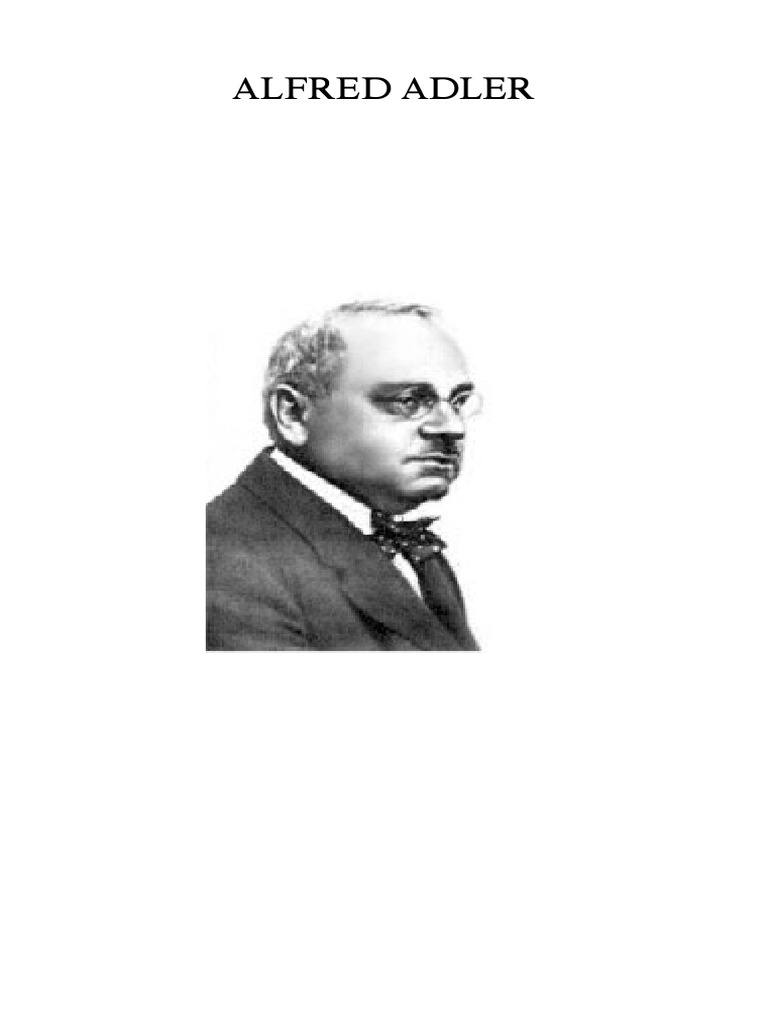 Alfred Adler | PDF | Sigmund Freud | Vida
