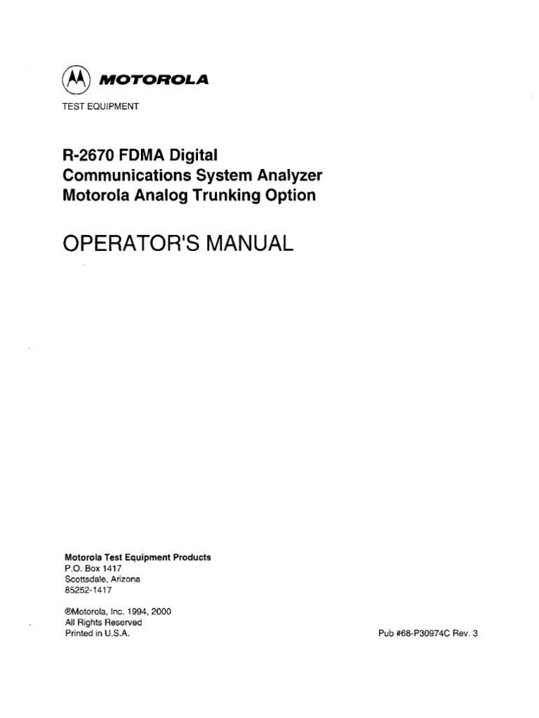 r2670 Analog Trunking | PDF