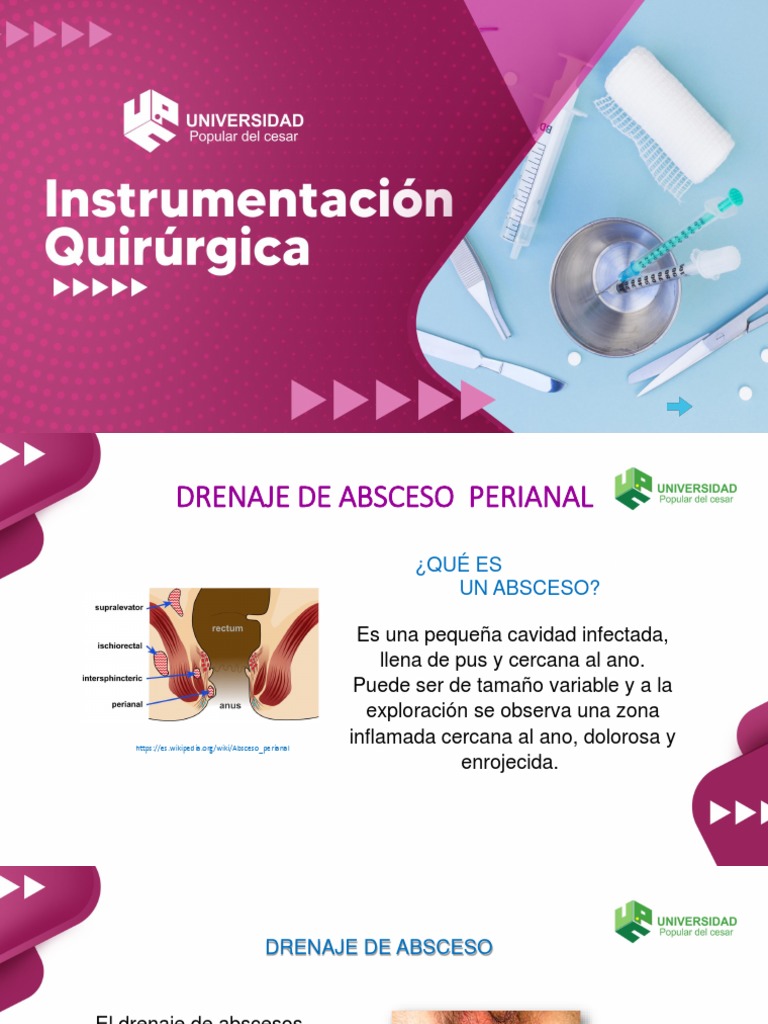 Unidad 3. Drenaje de Absceso Perianal | PDF | Cirugía | Enfermedades y ...