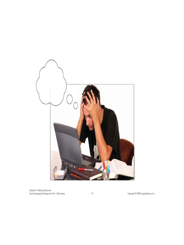 10 Subtest A: Making Inferences: Social Language Development Test ...