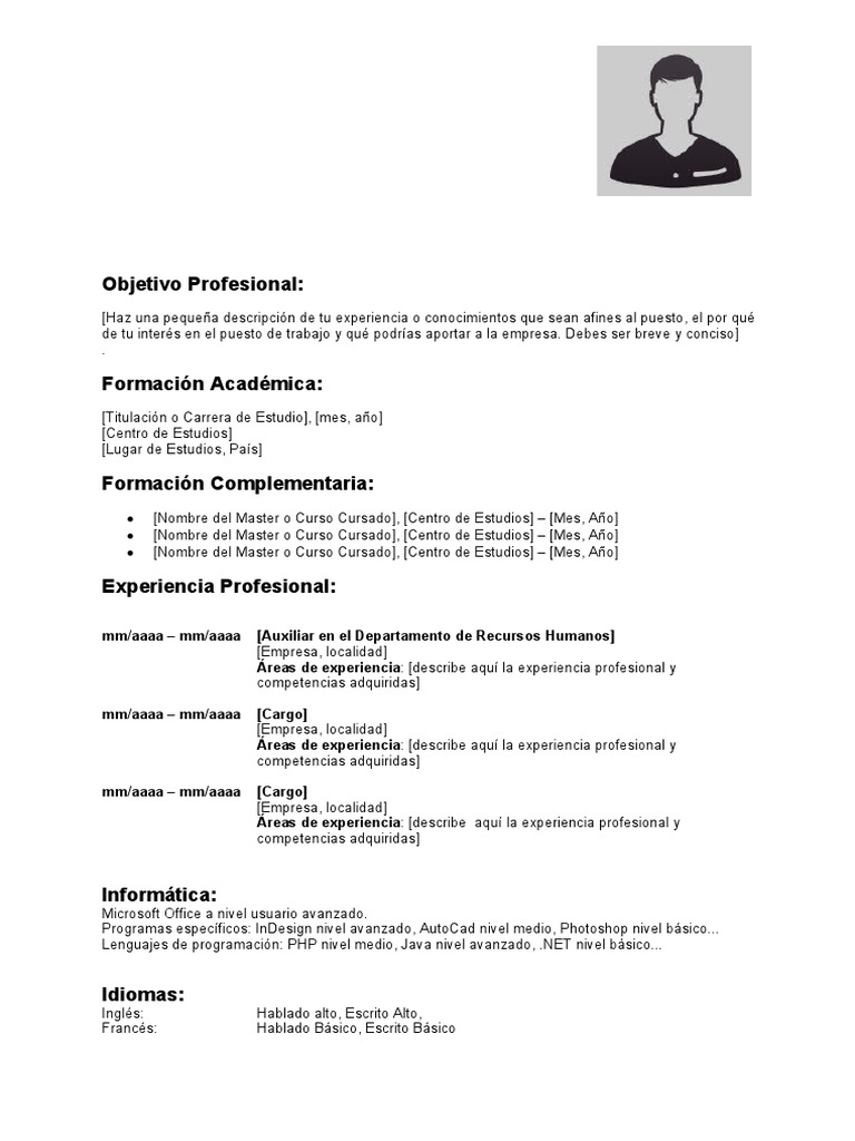 Curriculum Vitae Combinado | PDF
