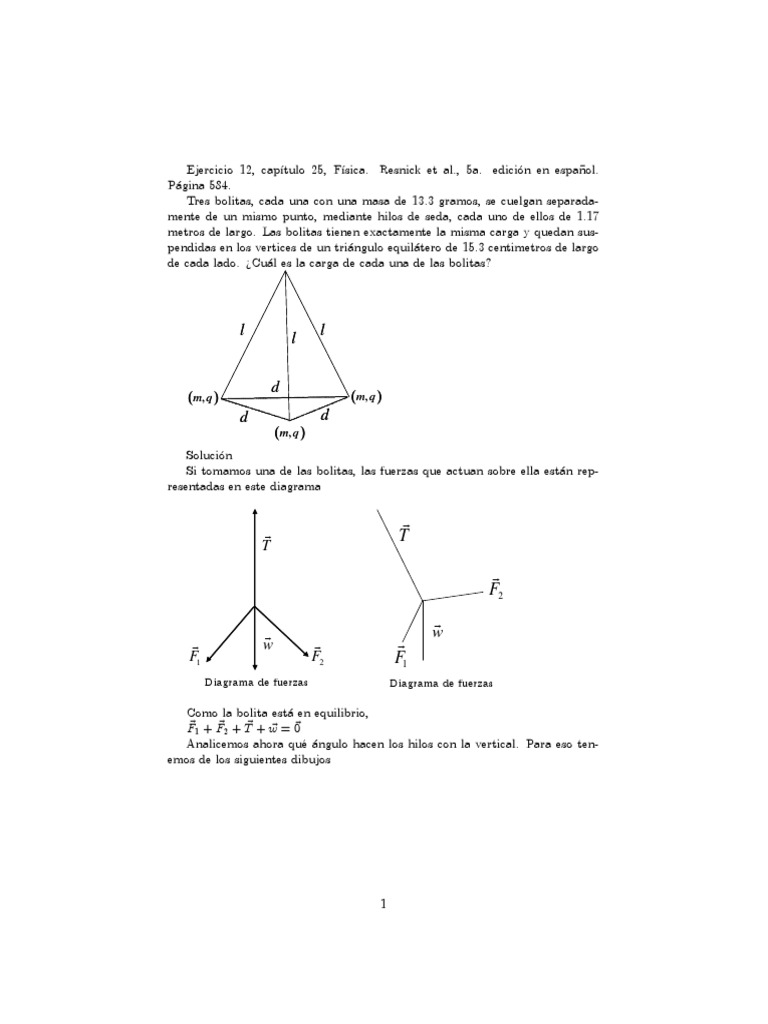 Resnick 5 Esp Cap 25 Ejer 12 | PDF | Mecanica clasica | Física