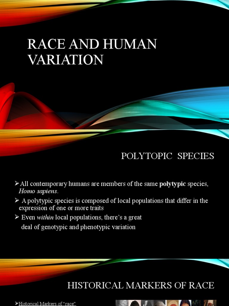 Race and Human Variation | PDF | Race (Human Categorization) | Human ...