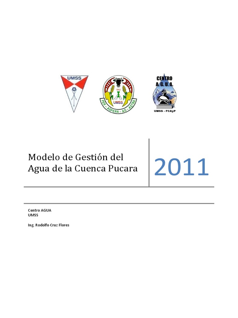 Modelo de Gestion Del Agua de La Cuenca Pucara 2011 | PDF | Agua | Cuenca de drenaje
