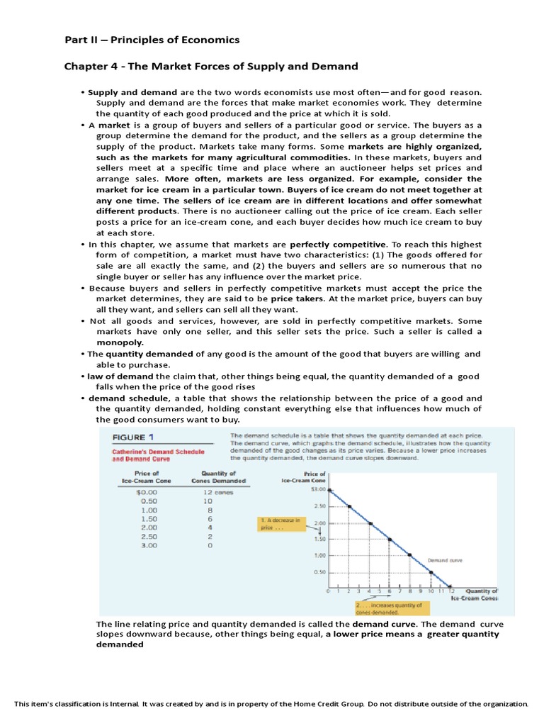 Chapter 4 - The Market Forces of Supply and Demand | PDF | Supply ...