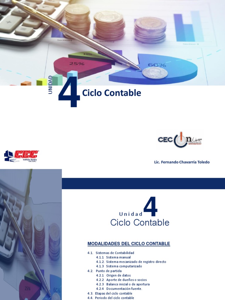 Unidad 4 - Ciclo Contable | PDF | Contabilidad | Contabilidad financiera