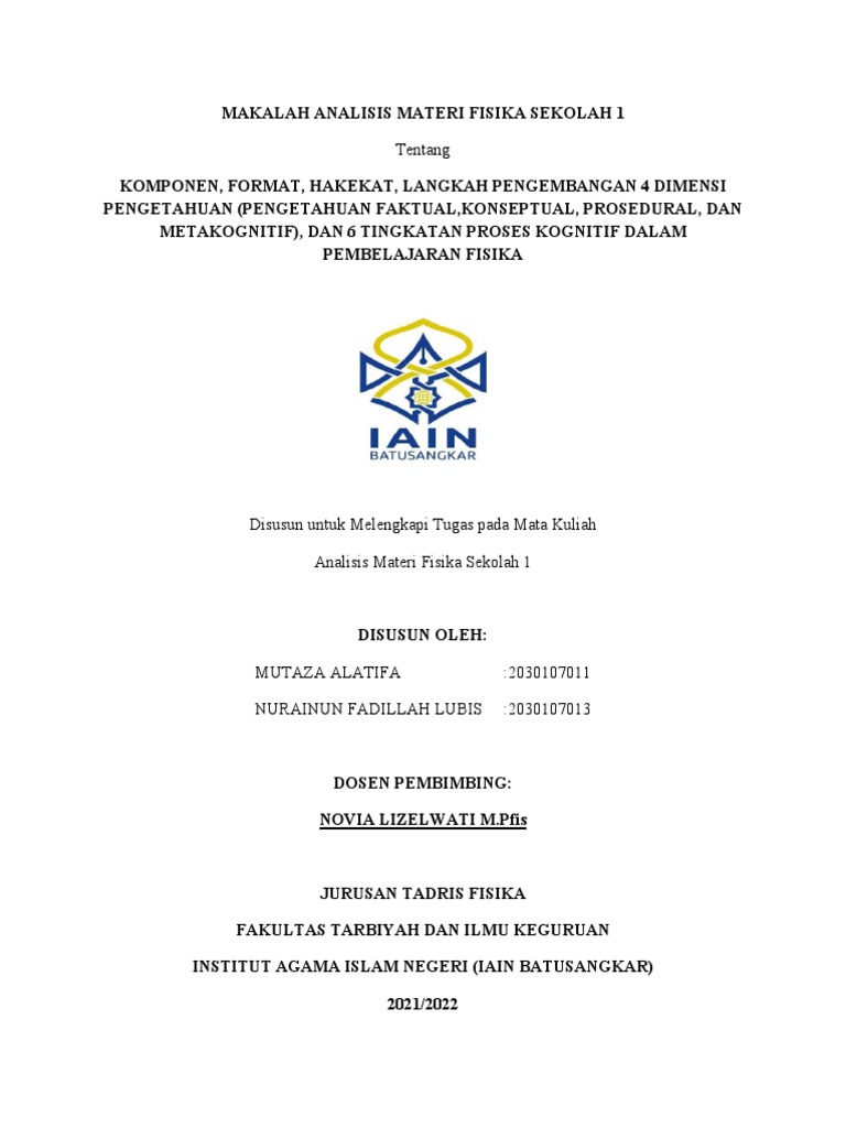 Makalah Amfs 1 Kelompok 3 | PDF