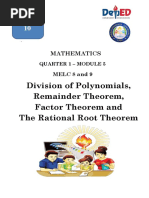 Math q1 Mod9 Remainder-And-Factor-Theorems PDF | PDF | Factorization ...