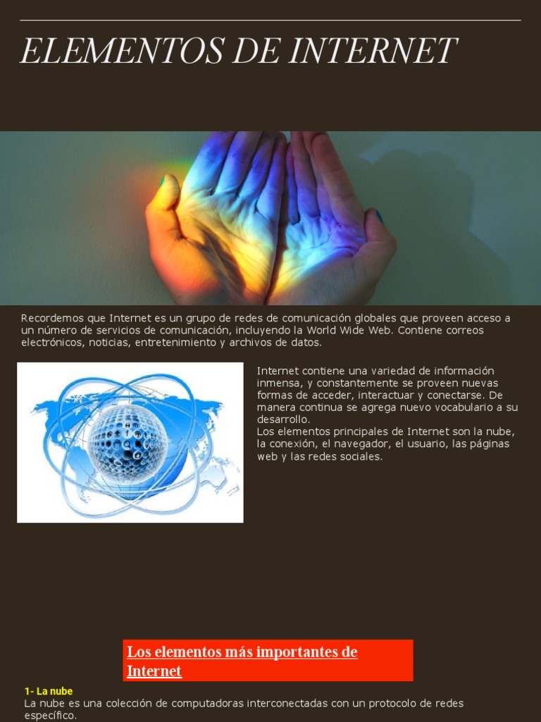 Elementos de Internet | PDF | Página web | Internet