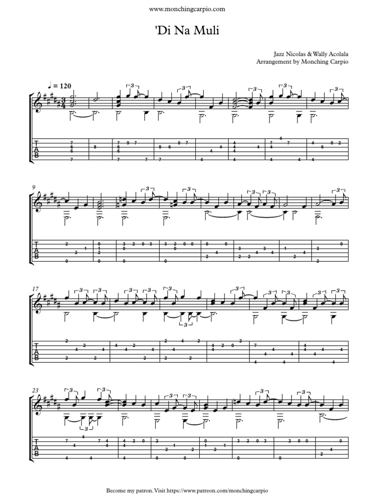 Di Na Muli Tabs | PDF