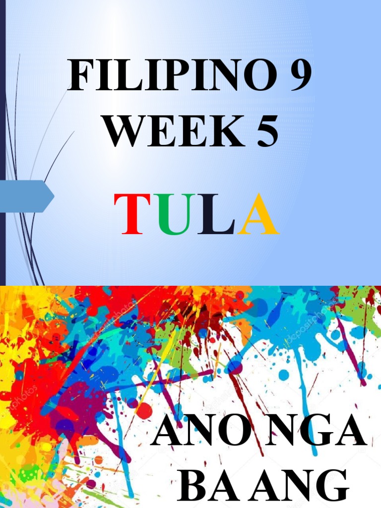 Elemento NG Tula Week 5 | PDF