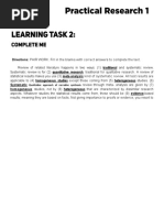 Guide in Writing Chapter 1 Quanti | PDF | Hypothesis | Theory