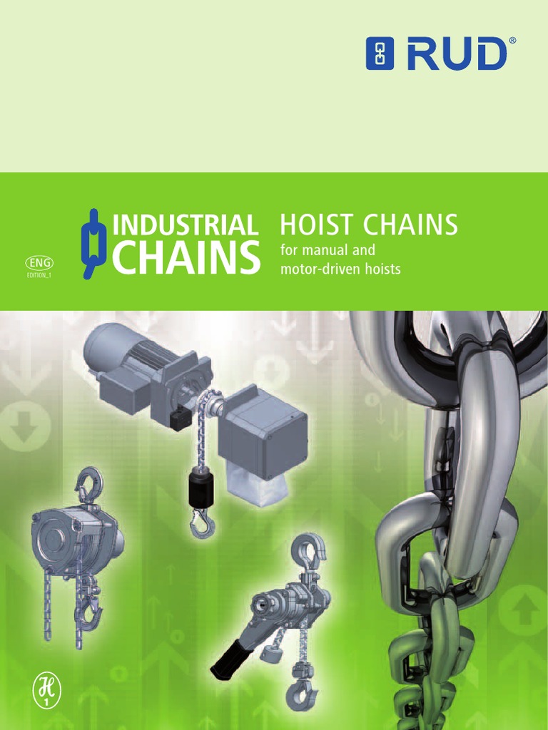 Hoist Chains: For Manual and Motor-Driven Hoists | PDF | Corrosion ...