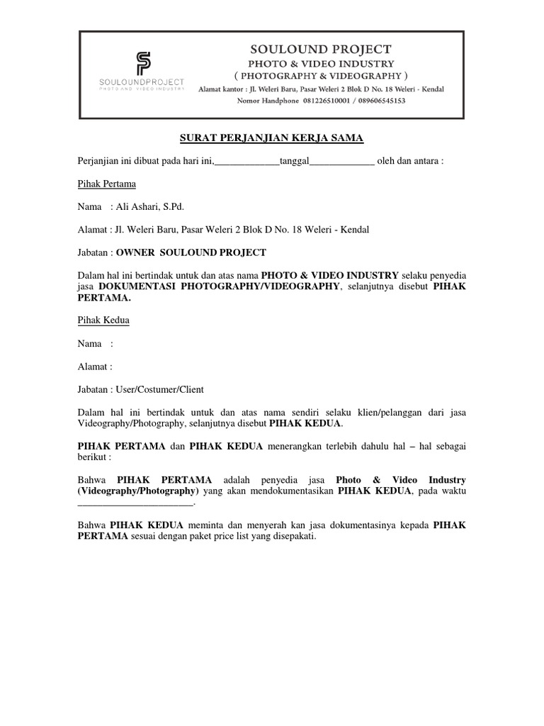 Mou SP With Client 1 RKCVG GgI | PDF