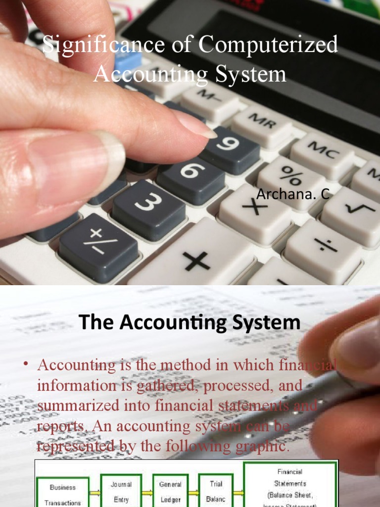 Significance of Computerized Accounting System: Archana. C | PDF ...
