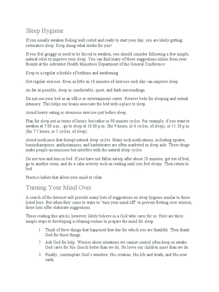 Sleep Speech Outline Sample | PDF | Sleep | Insomnia