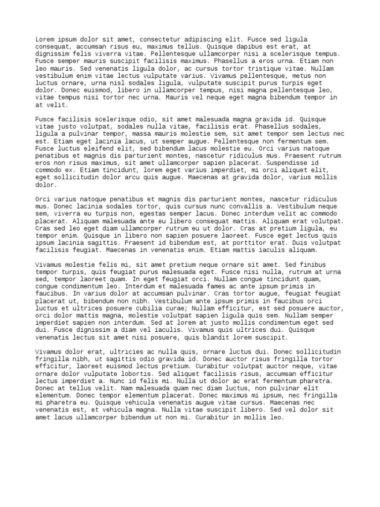 Sample Lorem Ipsum | PDF