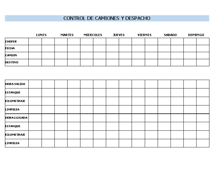 Control de Camiones y Despacho | PDF