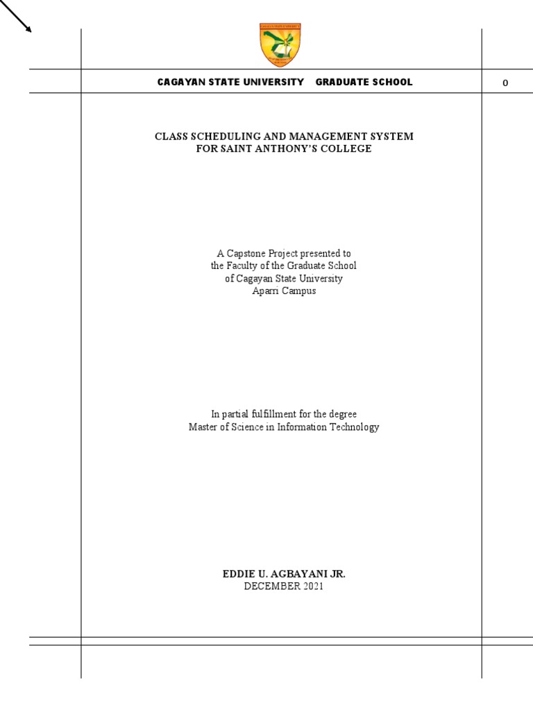 Class Scheduling and Management System For SAC | PDF | Software ...