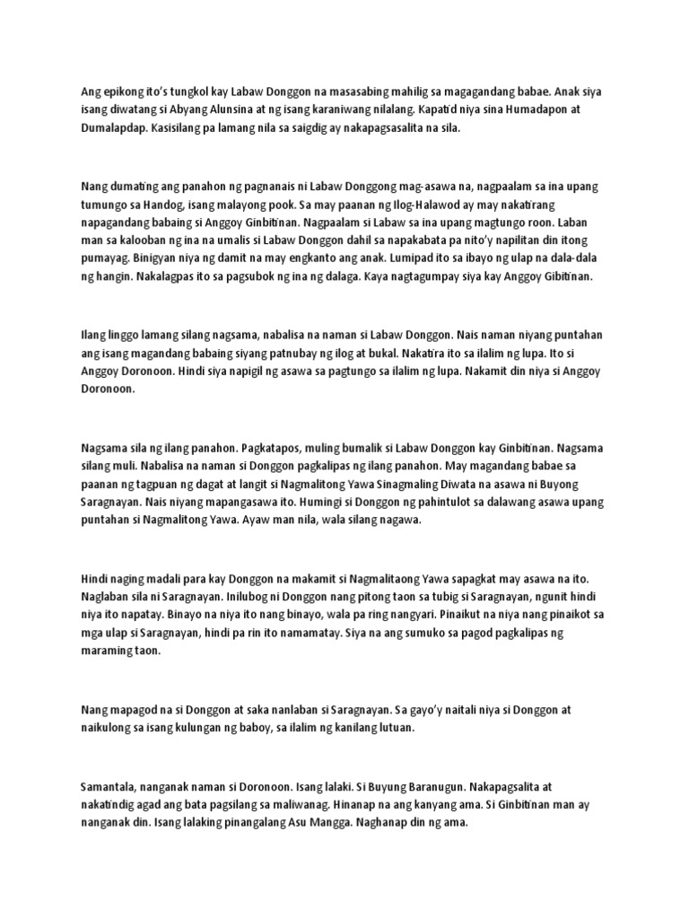 Labaw Donggon | PDF