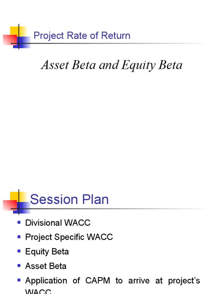 Asset Beta & Equity Beta | PDF | Capital Asset Pricing Model ... Asset Beta & Equity Beta | PDF | Capital Asset Pricing Model ...