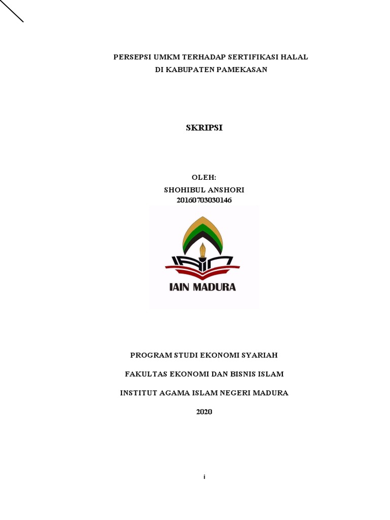 Revisi Skripsi Sohibul Ansori | PDF | Bisnis
