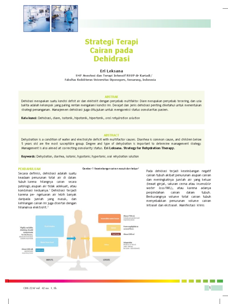 Strategi Terapi Cairan Pada Pasien Dehidrasi | PDF | Kesehatan Holistik