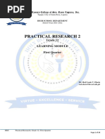 Practical Research 1 PDF | PDF | Inquiry Based Learning | Data
