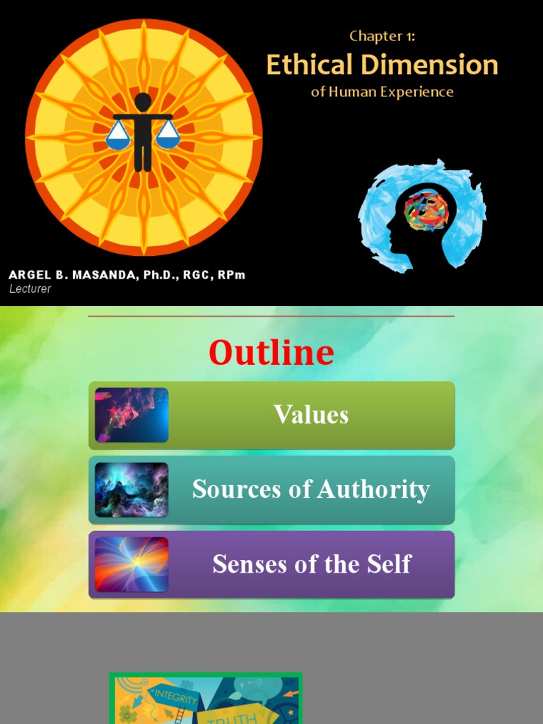 Chapter 1 Ethical Dimension of Human Experience | PDF | Morality ...