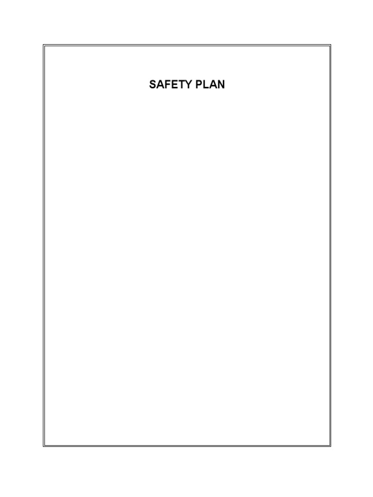 Contoh Safety Plan | PDF