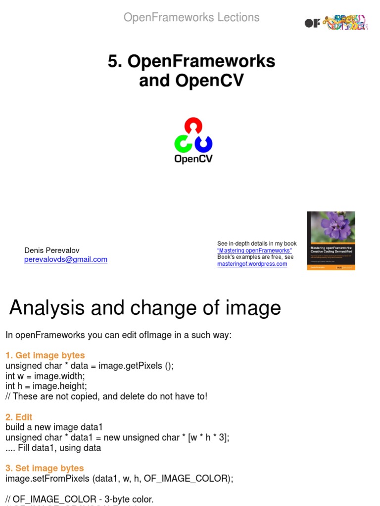 Open Frameworks and OpenCV | PDF | Integer (Computer Science) | Library ...