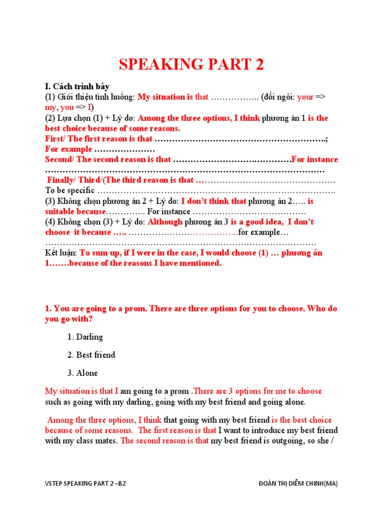 B 2 - Speaking Part 2 TOPIC - UPDATED | PDF | Hanoi | Hue