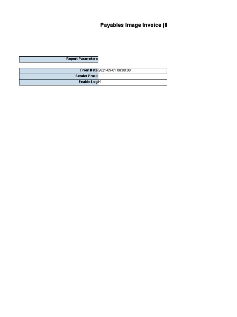 Payables Image Invoice (IDR) Tracking Report | PDF