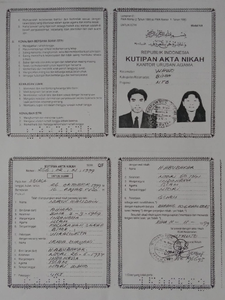 Buku Nikah | PDF