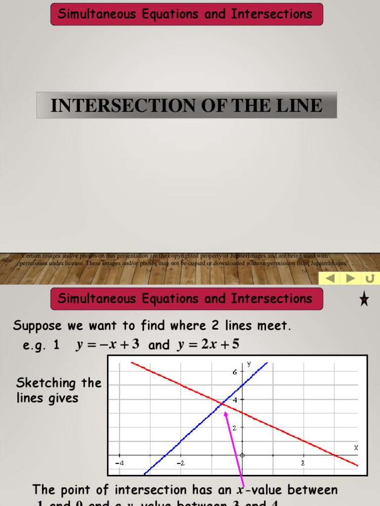 Week 20 - Intersection of The Line | PDF | Equations | Quadratic Equation