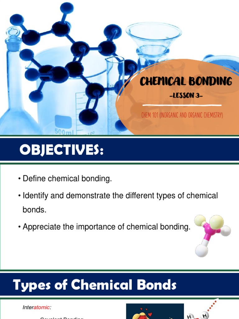Chemical Bonding: Chem 101 (Inorganic and Organic Chemistry) | PDF ...