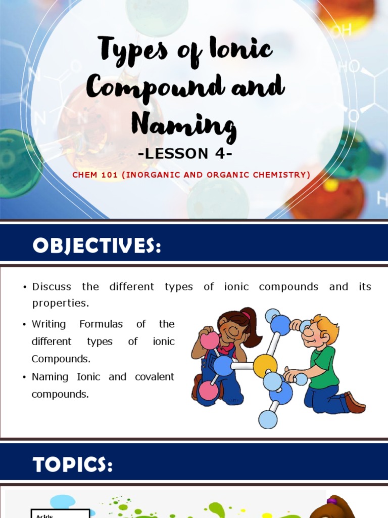 L4-Types of Ionic Compound and Naming | PDF | Oxide | Ion