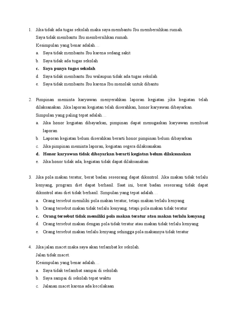 Silogisme CPNS 1 | PDF | Seni & Disiplin Bahasa | Kesehatan Holistik