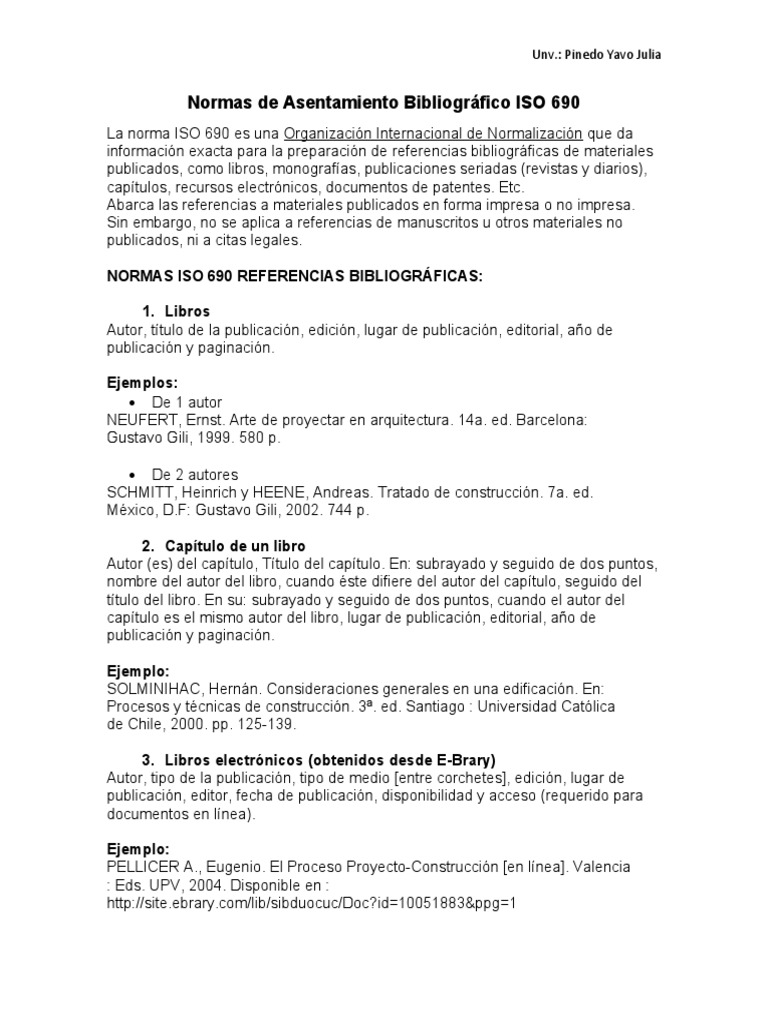 Normas ISO 690: Una guía completa para referencias bibliográficas | PDF ...
