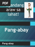Pang-Abay Na Panang-Ayon at Pananggi | PDF