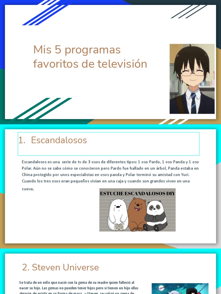 Mis 5 Programas Favoritos de Televisión. | PDF | Osos