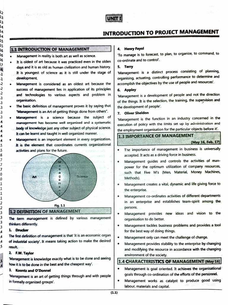 PM Book Unit 1 | PDF | Project Management | Employment