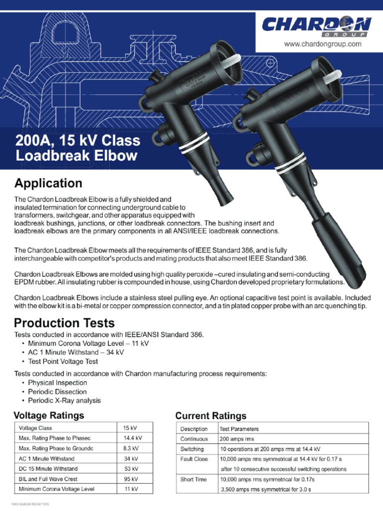 200A, 15 KV Class Loadbreak Elbow | PDF
