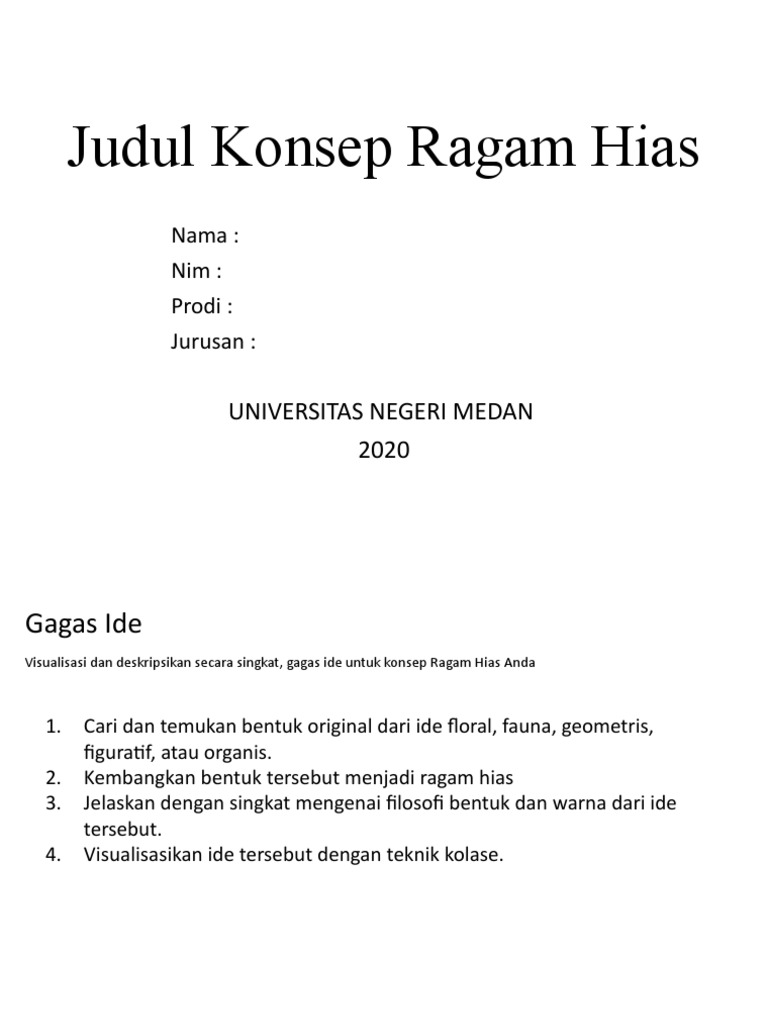 Template Konsep Ragam Hias 2021 | PDF