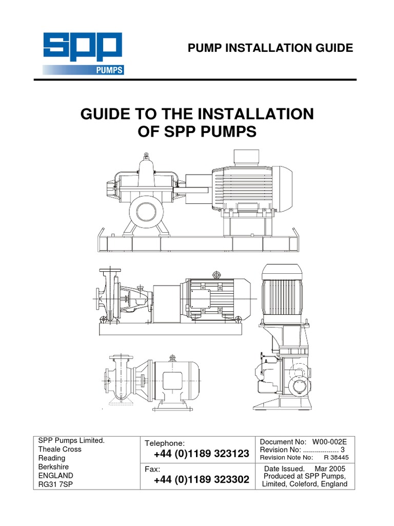 SPP Pumps Installation Guide | PDF | Pump | Valve