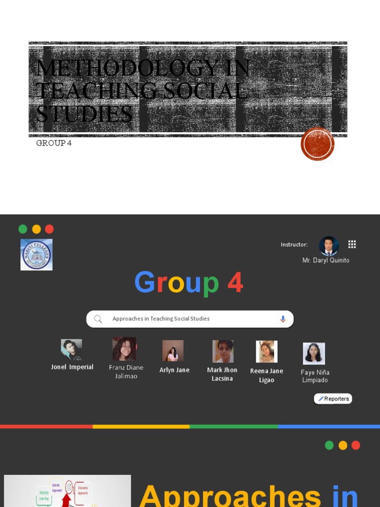 Approaches in Teaching Social Studies | PDF | Multimedia | Learning