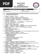 ESP-8-1st Quarter Final Exam With TOS and Answer Key | PDF