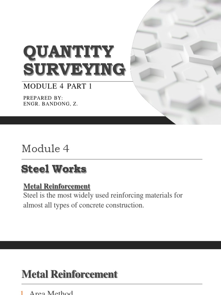 Module 4 Steel Works Part 1 | PDF | Architectural Elements | Structural ...