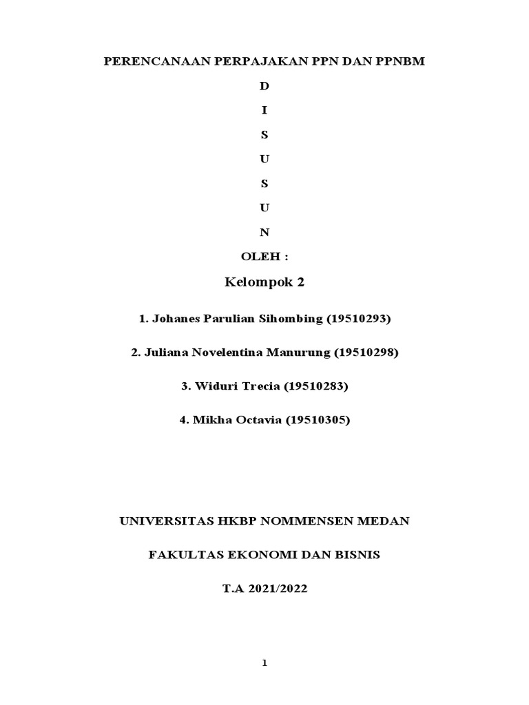 Perencanaan Perpajakan PPN Dan PPNBM | PDF