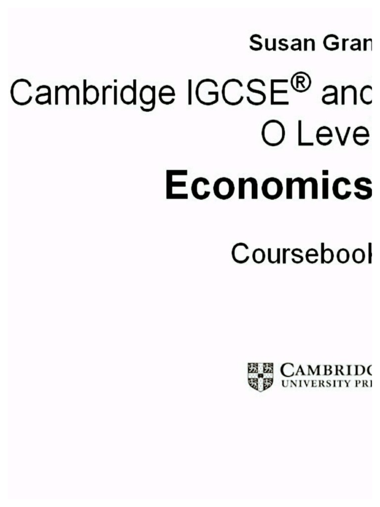 Igcse Economics Coursebook Pdf Price Elasticity Of Demand Elasticity Economics